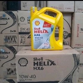 Jual OLI MOBIL SHELL HX6 10W-40 KEMASAN 1 DUS ORIGINAL BARCODE HIJAU ...