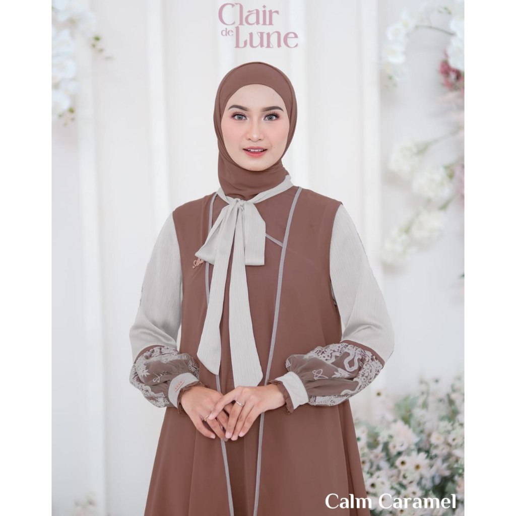 Jual GAMIS CLAIR DE LUNE BY ADEN HIJAB (INNER+OUTER+PASHMINA) | Shopee ...