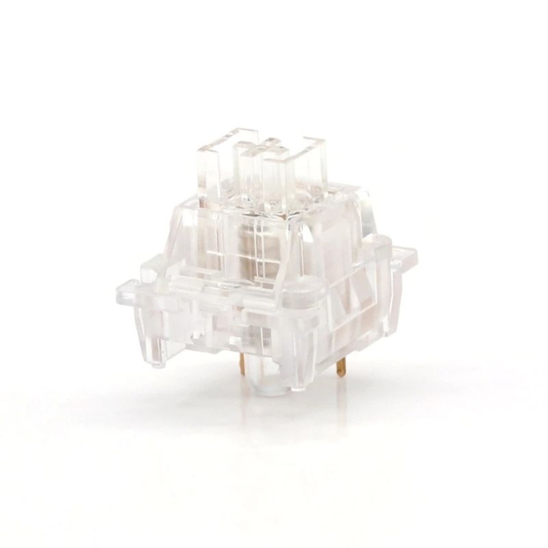 Jual Crystal switch 5-pin transparant mechanical keyboard switches ...