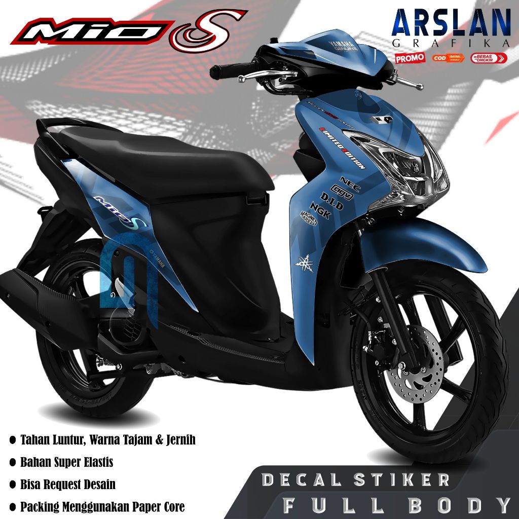 Jual ⭐⭐⭐⭐⭐Decal Mio S Full Body Stiker Yamaha Mio S Full Body Dekal Mio S Full Body Variasi ...
