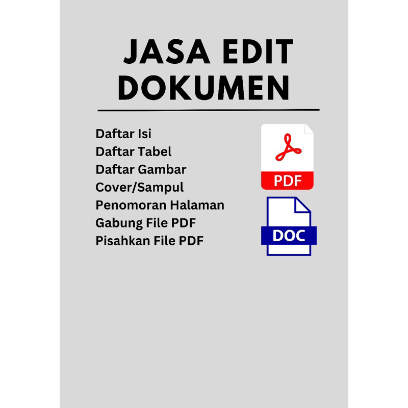 Jual Jasa Edit Dokumen | Shopee Indonesia