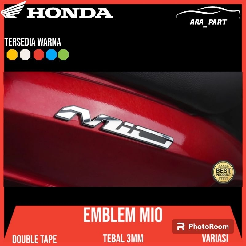 Jual EMBLEM MIO SPORTY TIMBUL ATAU LOGO MIO SMILE/AKSESORIS TULISAN MIO ...