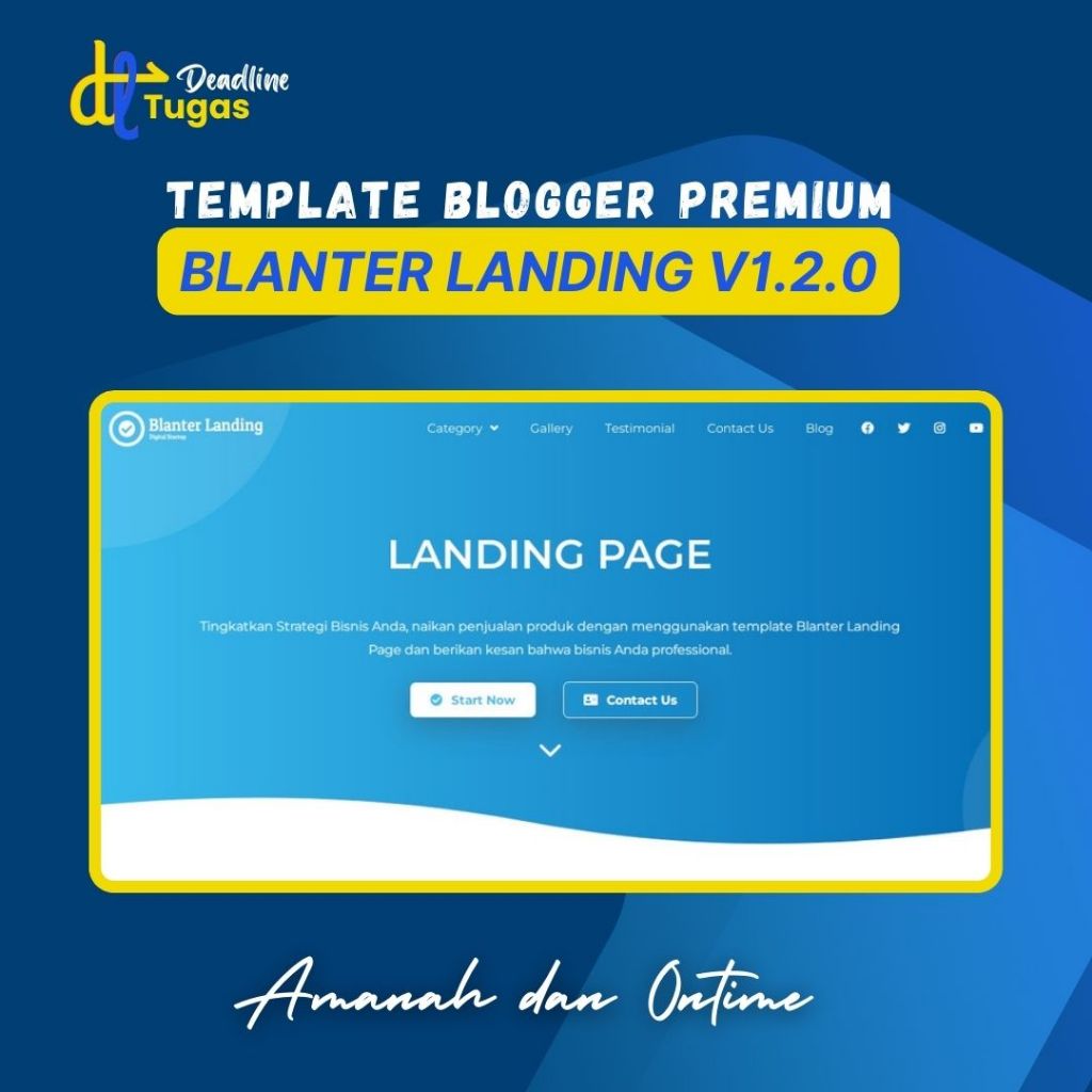 Jual Template Blogger Premium Blanter Landing Terbaik untuk Bisnis | Shopee Indonesia