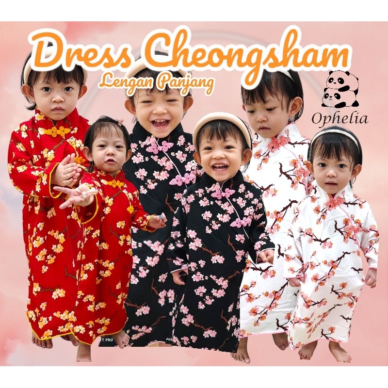 Jual BAJU DRESS CHEONGSAM ANAK PEREMPUAN USIA 3 4 5 6 7 8 9 10 TAHUN ...