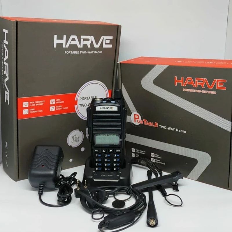 Jual HT Harve HV88 Dual Band Fullset Siap Pakai Baru | Shopee Indonesia