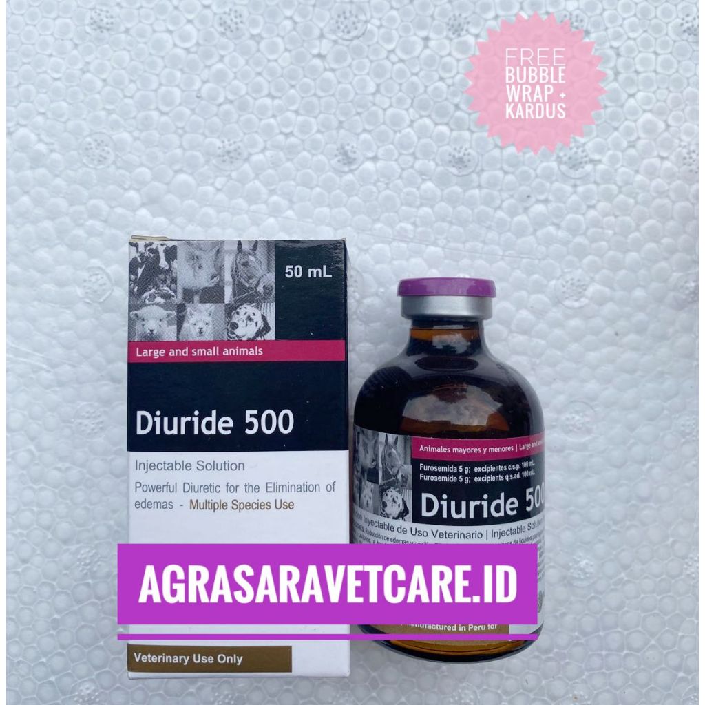Jual Diuride-500 50 ml - furosemide untuk Hewan Ternak | Shopee Indonesia