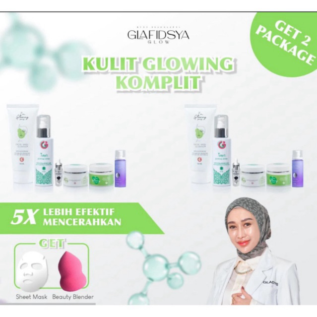 Jual Paket Glowing Komplit | Glafidsya | Skincare | Kosmetik By Dr Reza Gladys | Shopee Indonesia