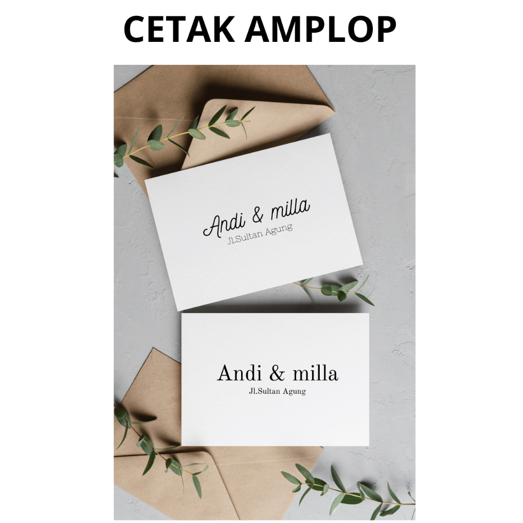 Jual Cetak amplop kecil hanya nama tanpa motif harga grosir | Shopee ...