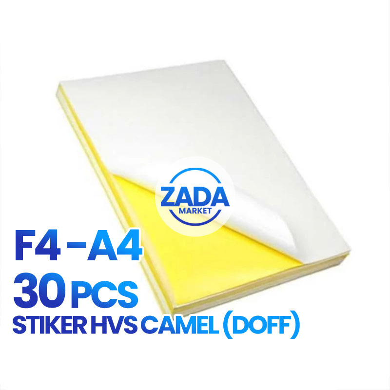Jual 30 Lembar Kertas Stiker HVS Merk Camel Sticker Untuk Label Produk ...