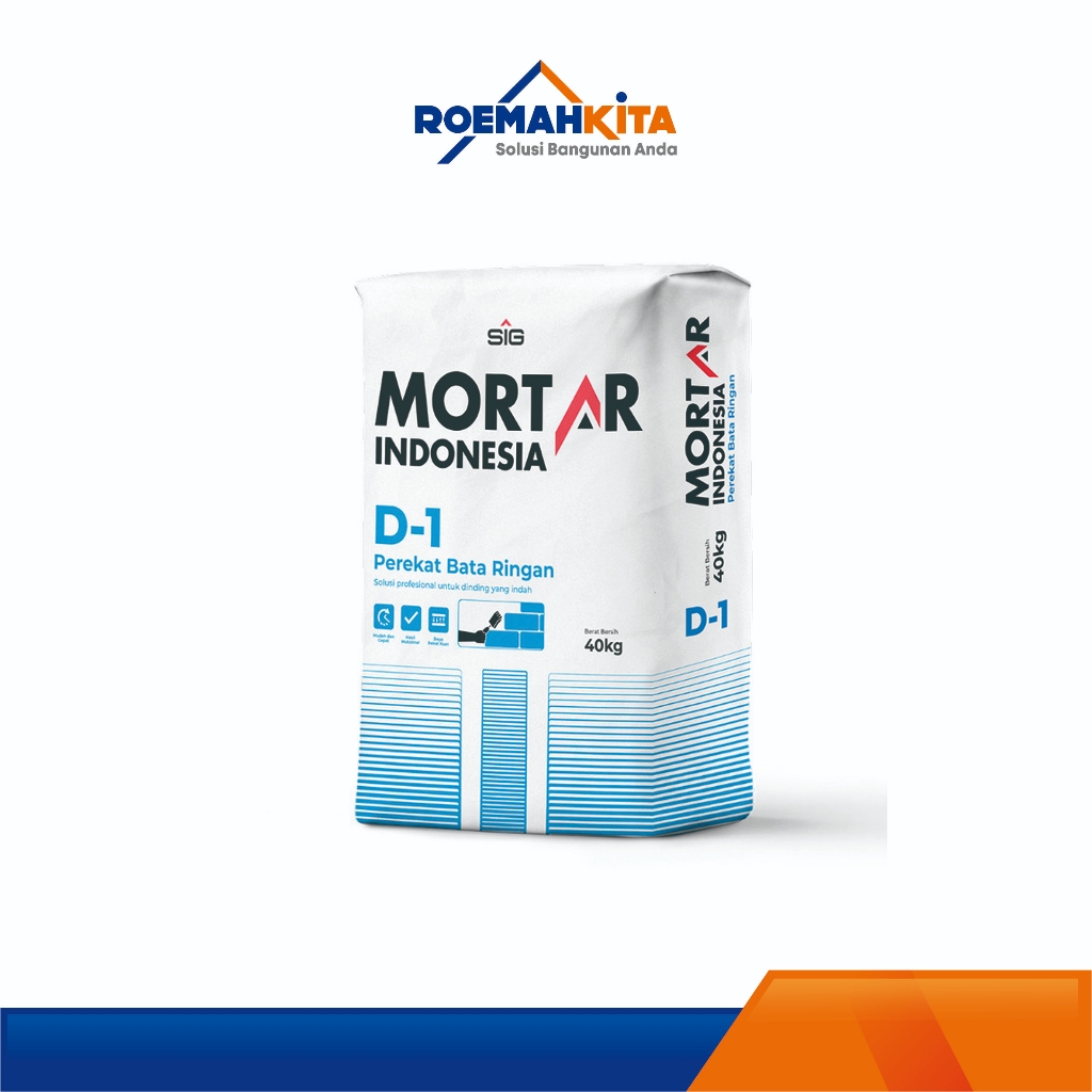 Jual MORTAR INDONESIA D1 SIG PEREKAT BATA RINGAN D1 40 KG | Shopee Indonesia