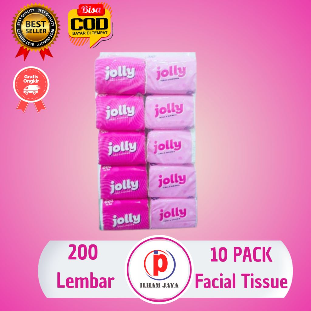 Jual ( 10 pack ) Jolly pop up 200sheet / tisu jolly 200sheet / tisu ...