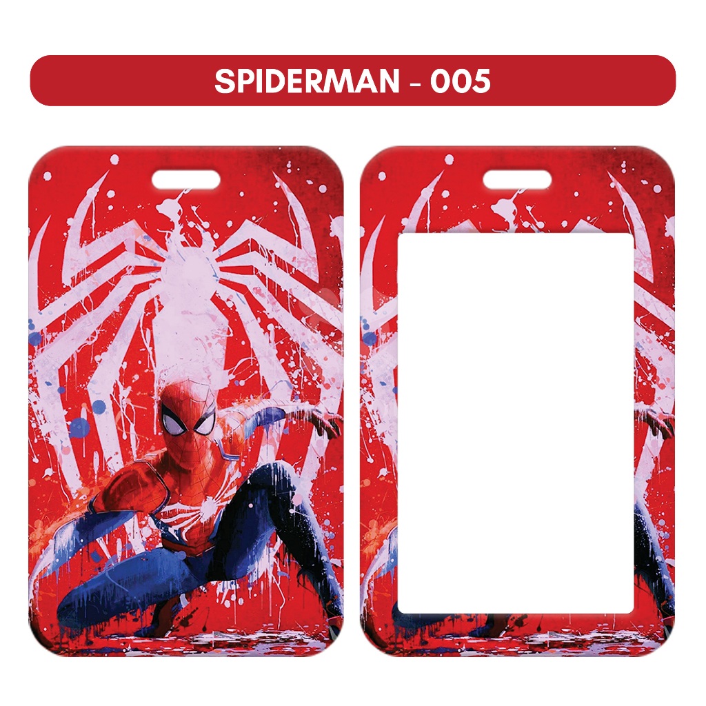 Jual (N009) Nametag Spiderman Tanpa Tali / Card Holder Marvel / ID Card ...