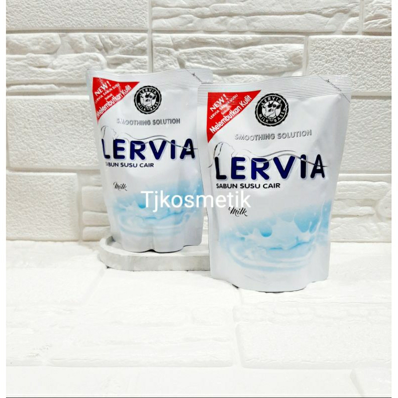 Jual Lervia Sabun Susu Cair Milk Refill 400ml | Shopee Indonesia