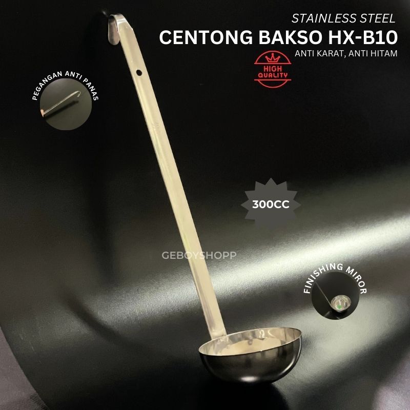 Jual Centong Panjang / Sendok Sup Panjang / Irus Bakso Stainless Steel ...