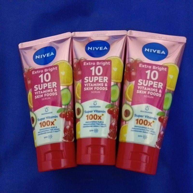 Jual NIVEA Extra Bright Body Serum 100x Super Vitamin | Shopee Indonesia