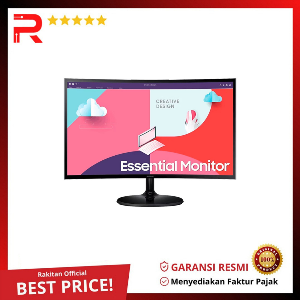 Jual Monitor Samsung S24C360 S36C 24" FHD Curved Monitor with FreeSync ...