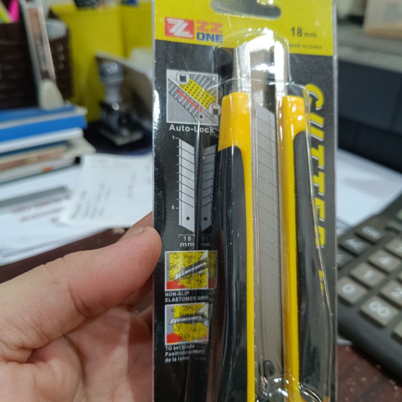Jual CUTTER GAGANG KARET CUTTER TAJAM MURAH | Shopee Indonesia
