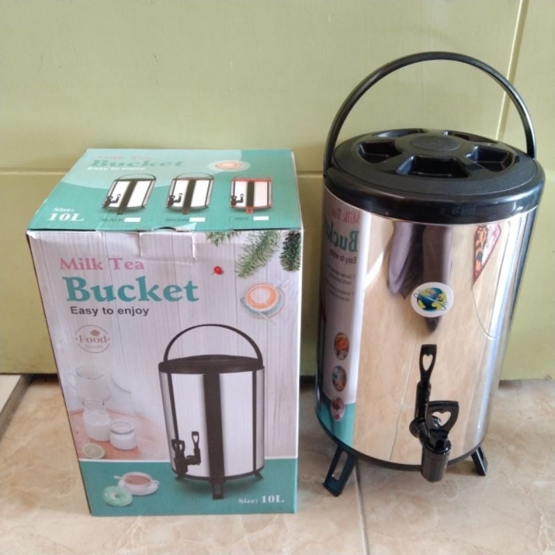 Jual MILK TEA BUCKET TERMOS TAHAN PANAS 10L | Shopee Indonesia