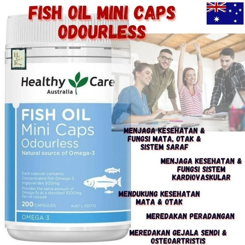 Jual fish oil mini caps odourless (ditelan lebih mudah) | Shopee Indonesia