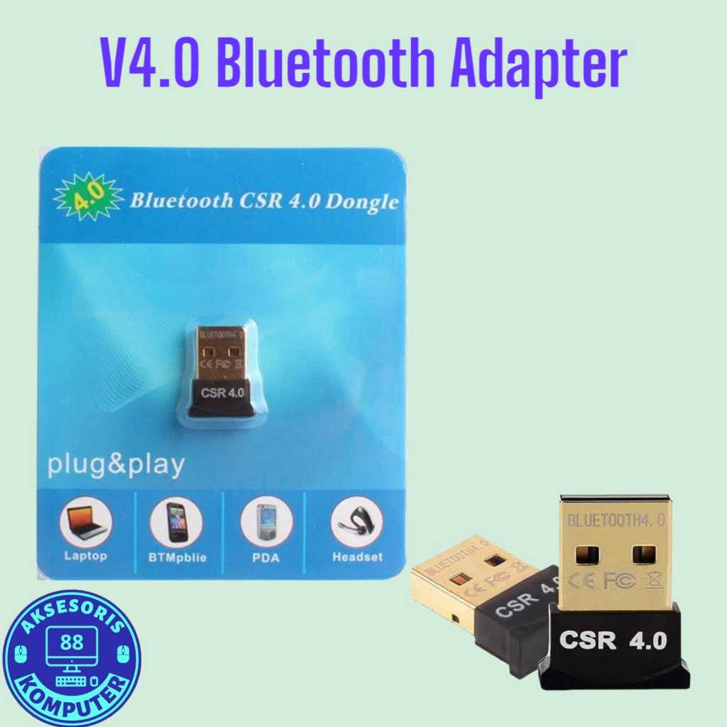 Jual USB Bluetooth 4.0 CSR Dongle Mini. USB Kecil Adapter Wireless ...
