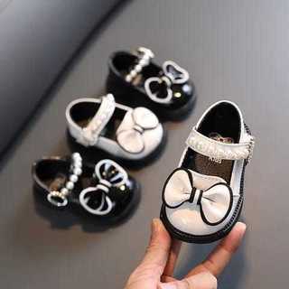 Jual sepatu anak perempuan model docmart pita tali mutiara / sepatu ...