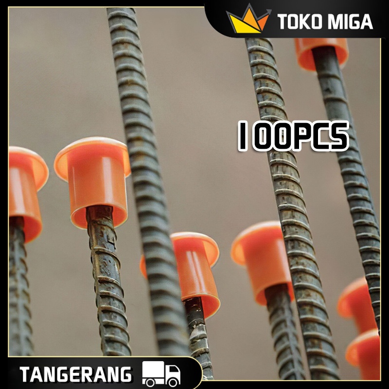 Jual 100 Pcs Safety Caps Plastic Rebar Cap for Rebar 8 to 38mm | Shopee ...
