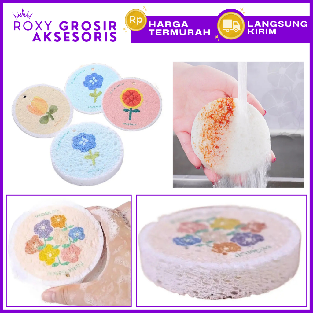 Jual Spons Busa Magic Motif Sponge Ajaib untuk Cuci Piring Gelas ...