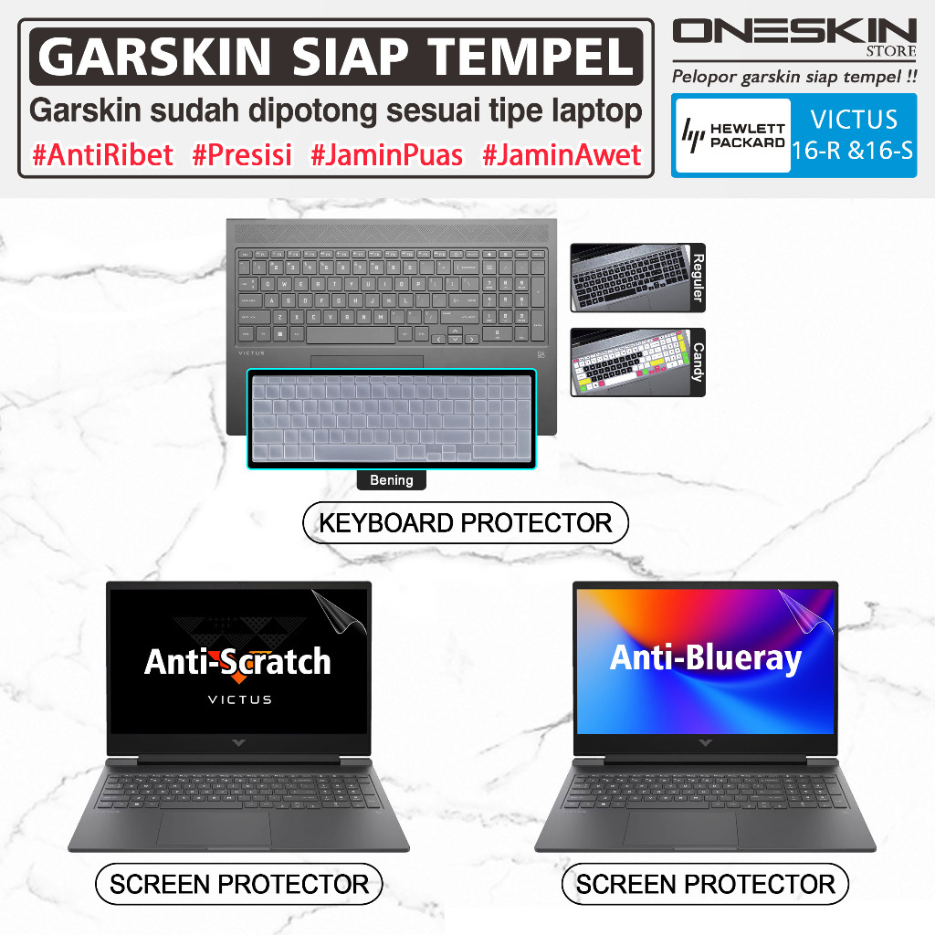 Jual Garskin Sticker Laptop Pelindung Keyboard Screen Protector HP ...