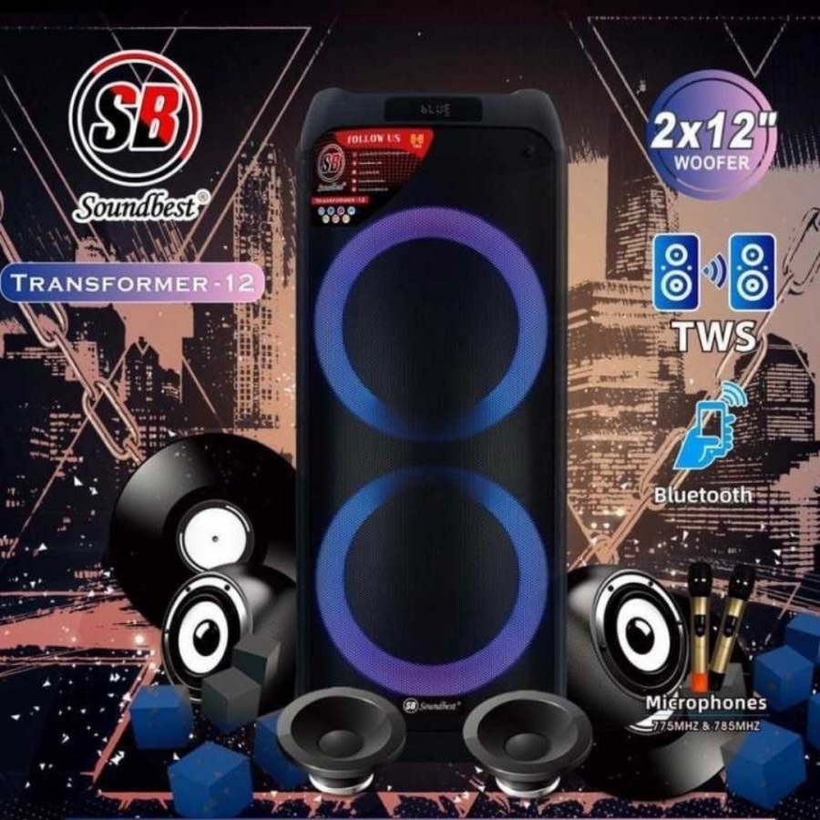 Jual Speaker Aktif Soundbest 12 inch Soundbest Transformer 12 Bluetooth Ori | Shopee Indonesia