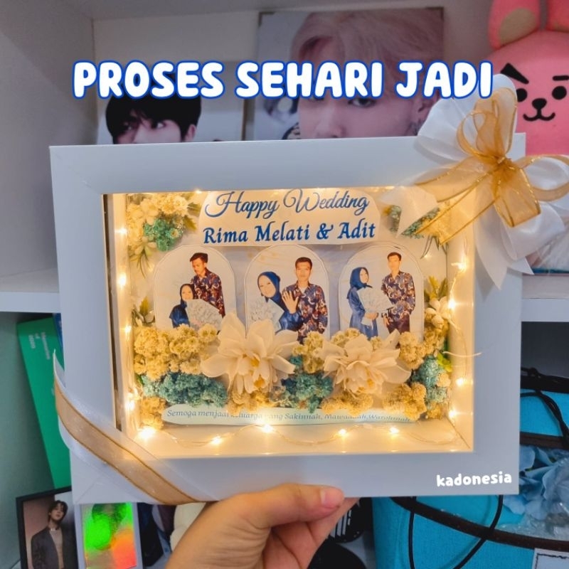 Jual Kado Pernikahan / Hadiah Nikah / Bingkai Lampu Wedding ( Light ...