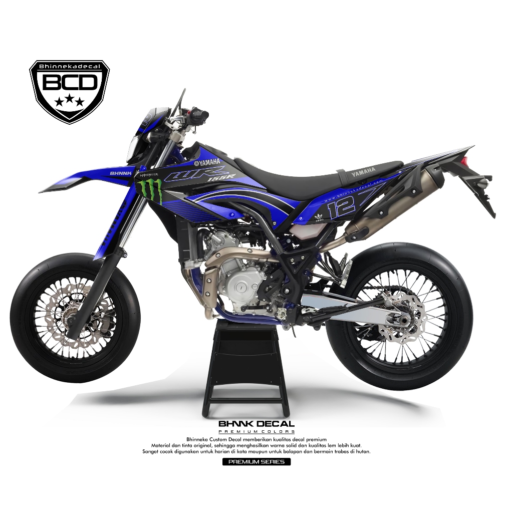 Jual DECAL STICKER YAMAHA WR 155R - MONSTER ENERGY | Shopee Indonesia