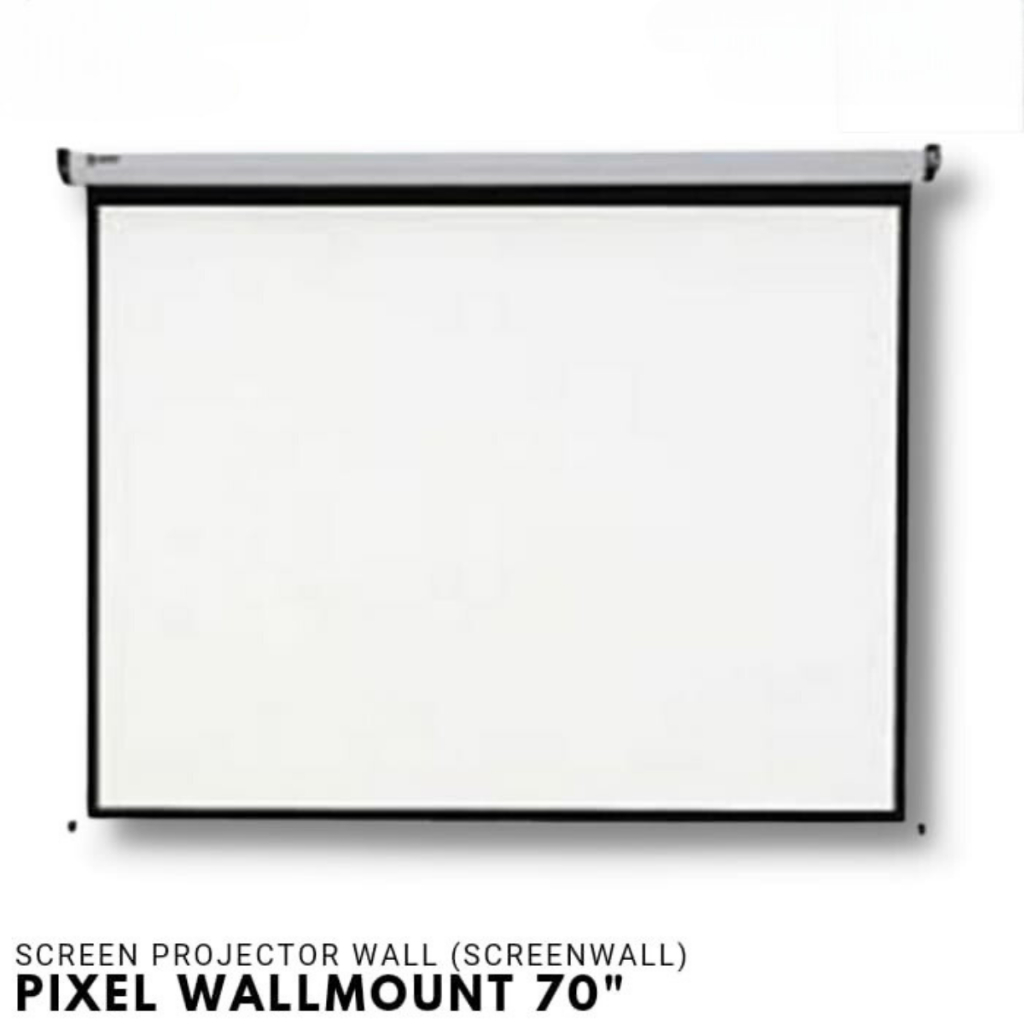 Jual Screen Projector 70 Inch Wallmount Pixel Screen Wall Proyektor 70 ...