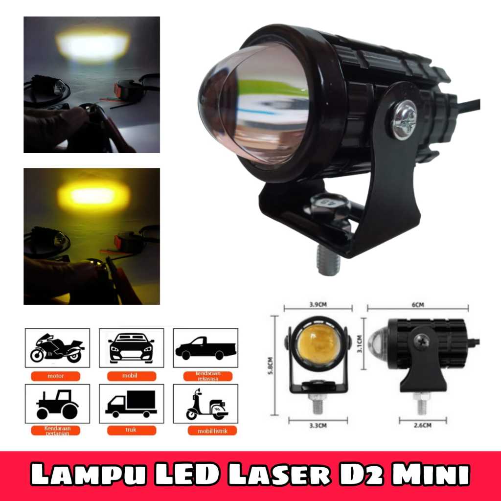 Jual Lampu Tembak Laser MINI 2 Warna Lampu Sorot Mini D2 | Shopee Indonesia