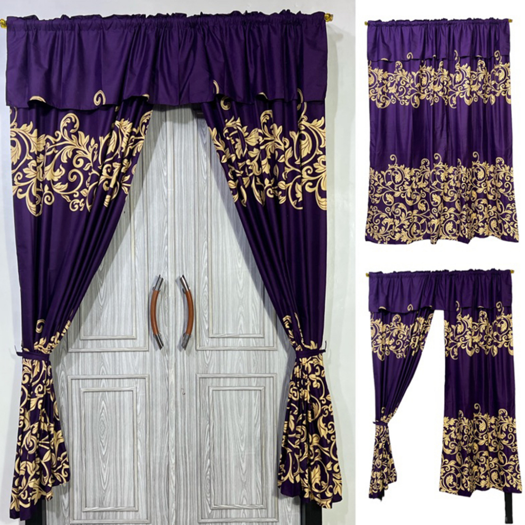 Jual Gorden Hordeng Pintu Jendela Model Serut Ukuran 100x200cm Dekorasi ...