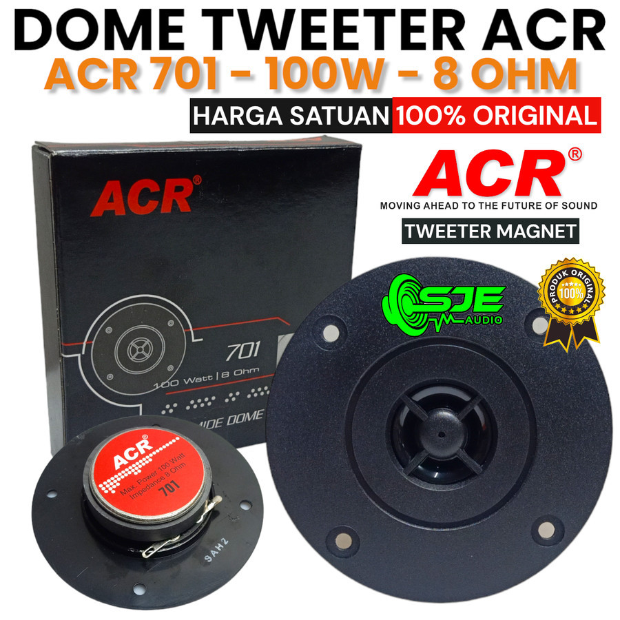 Jual TWITTER ACR 701 MAGNET SUPER POLYMIDE DOME TWEETER ACR TWEETER ...