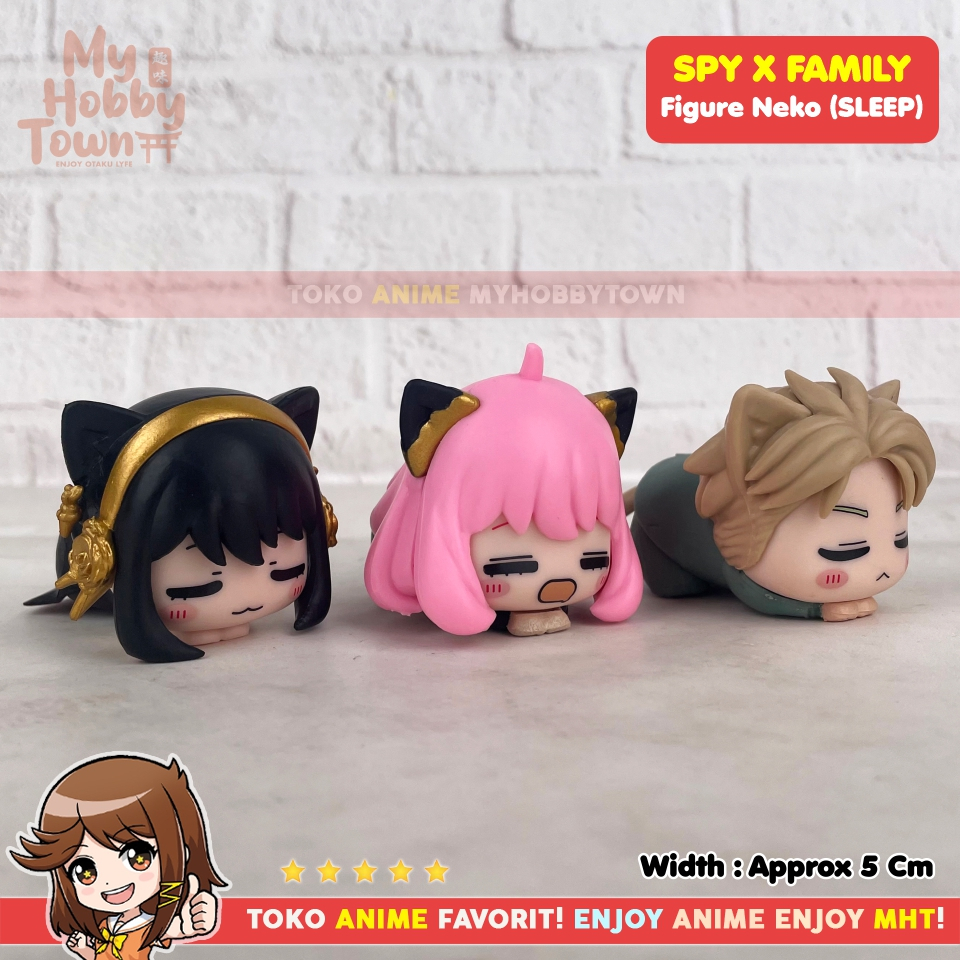 Jual Figure Anime Spy x Family Neko Cat Anya Loid Yor Forger Smile ...