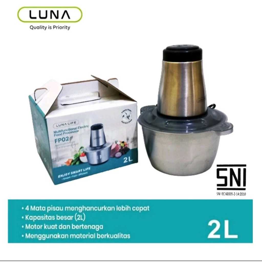 Jual Luna Life Food Processor FP 02 Magic Chopper 2 Liter | Shopee ...