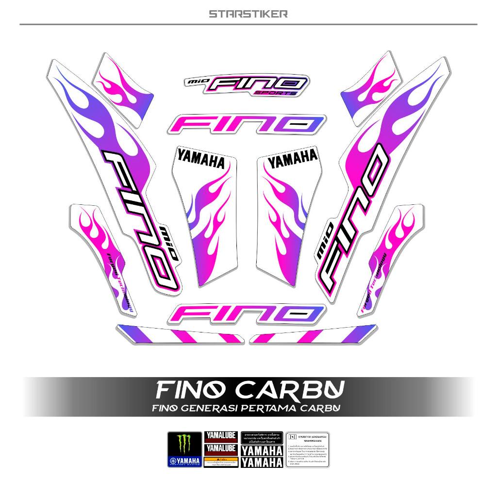 Jual STIKER STRIPING YAMAHA FINO CARBU/STIKER BODY MOTOR/MOTIF 6 ...