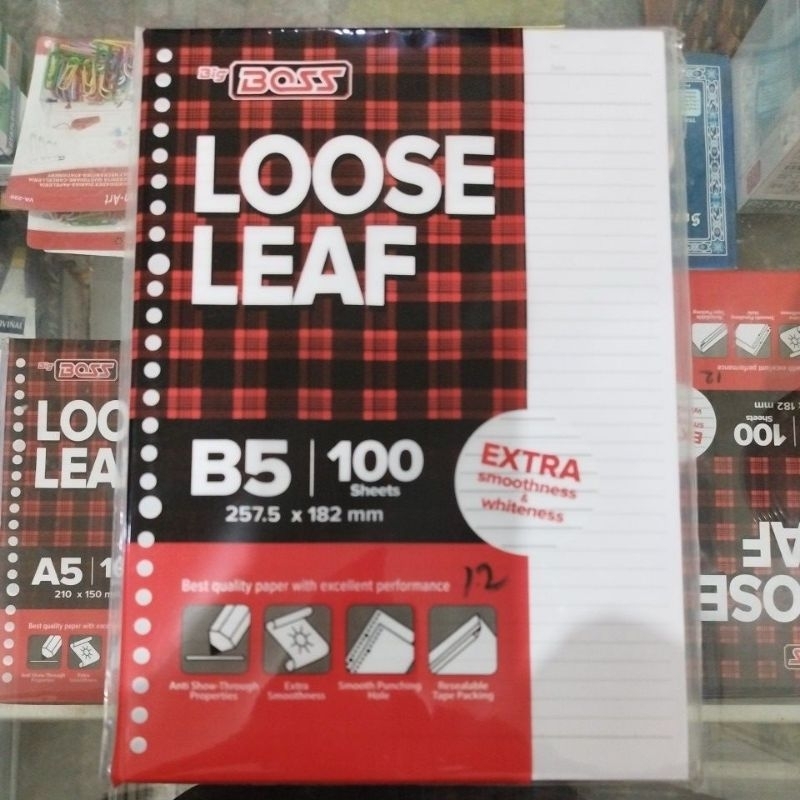Jual loose leaf big boss B5 | Shopee Indonesia