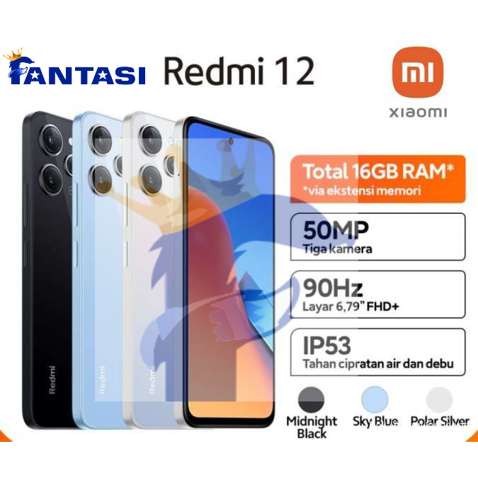 Jual Redmi 12 Kamera 50MP SONY IMX766 OIS Dimensity 1080 120Hz P-OLED | Shopee Indonesia