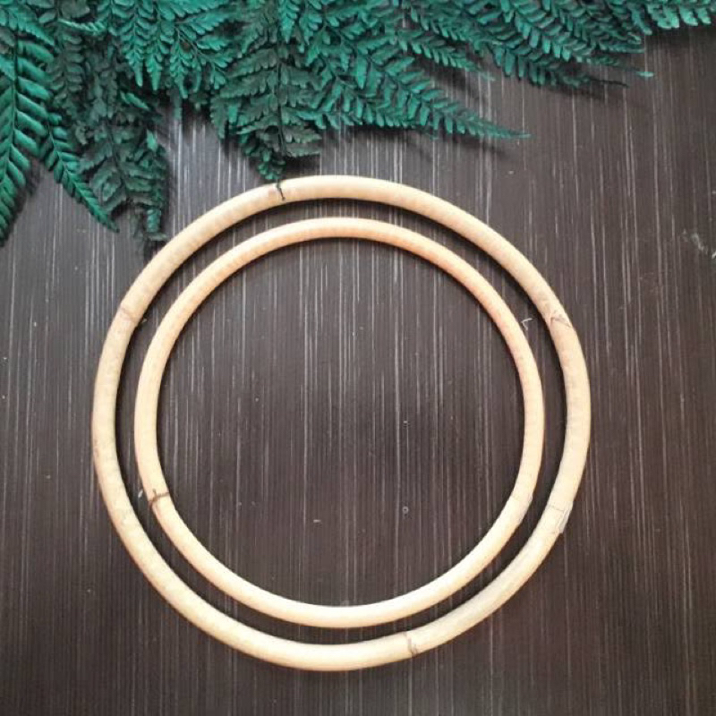 Jual Ring Rotan bahan machrame kerajinan tangan 9cm , 12cm , 15cm ...