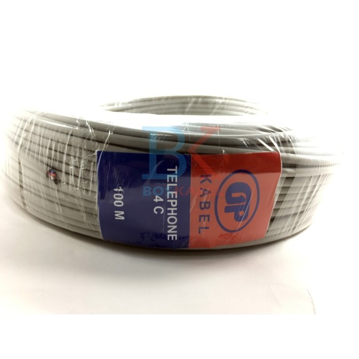 Jual Kabel telfon telpon Telephone GP 4C (ISI 4) @100 meter | Shopee ...