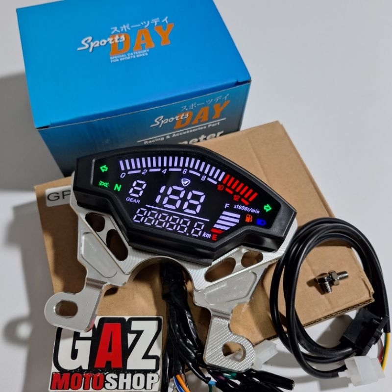 Jual SPEEDOMETER GPX DIGITAL IMPORT MERK DAY PLUS PANGKON CNC | Shopee ...