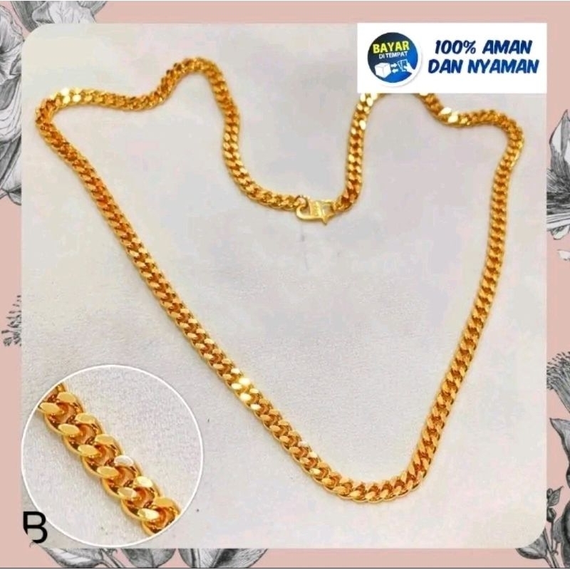 Jual Kalung Wanita Model Rantai Gold Elegan Fhasion Perhiasan | Shopee ...