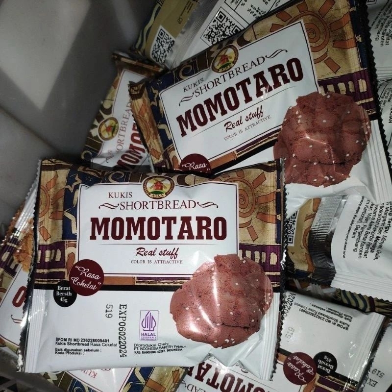 Jual Aoka kukis shortbread momotaro rasa coklat original 45gr | Shopee ...