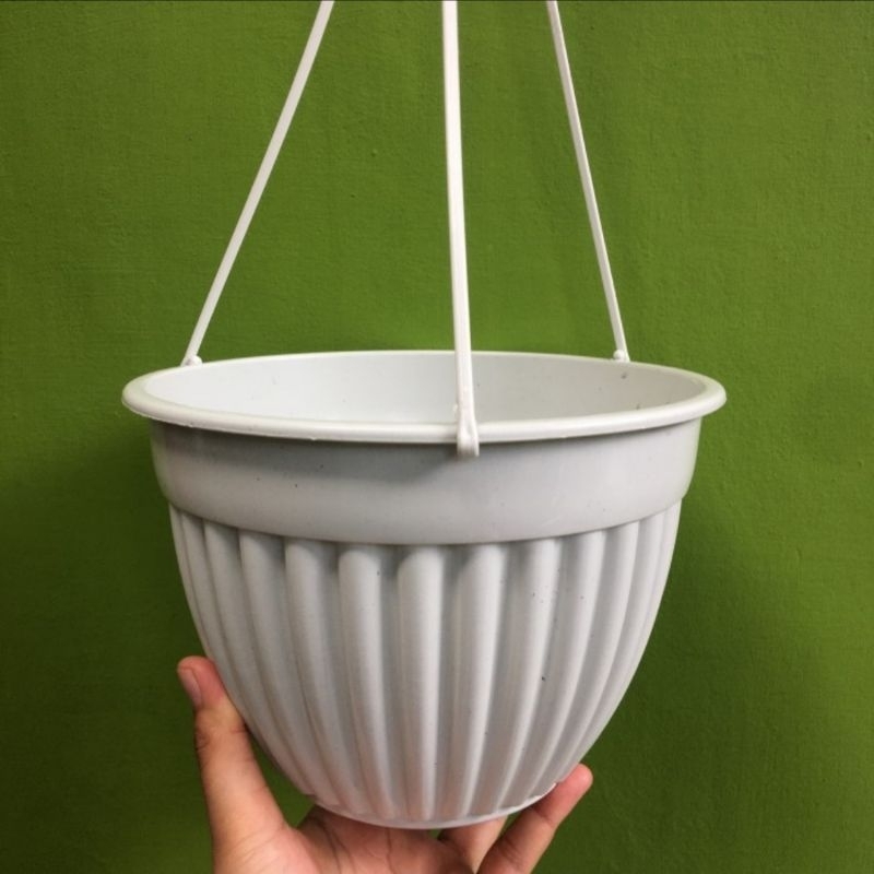 Jual Pot Gantung 20 Pot Gantung Putih Pot Ruplas | Shopee Indonesia