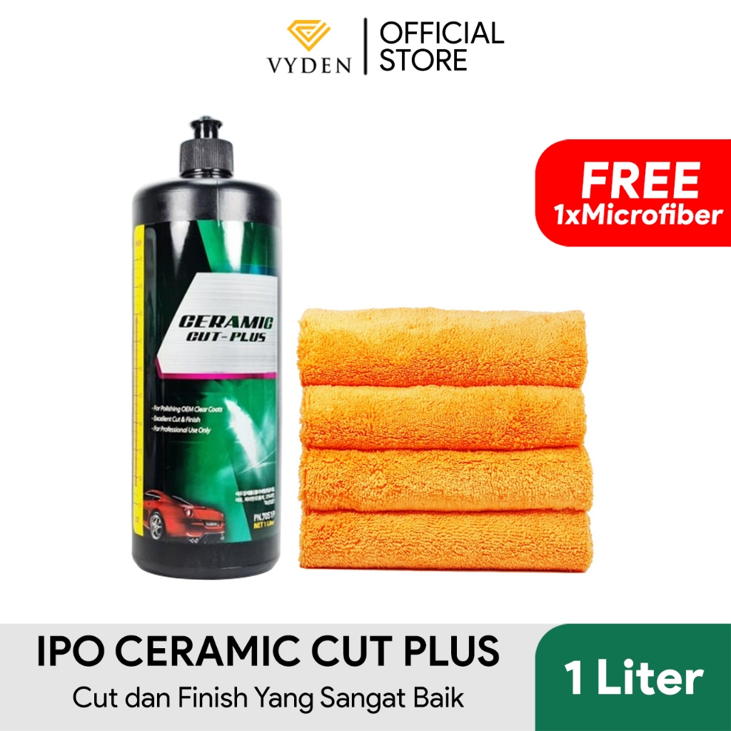 Jual IPO CERAMIC CUT PLUS Compound Kompon Kasar Soft Hard Paint Baret ...