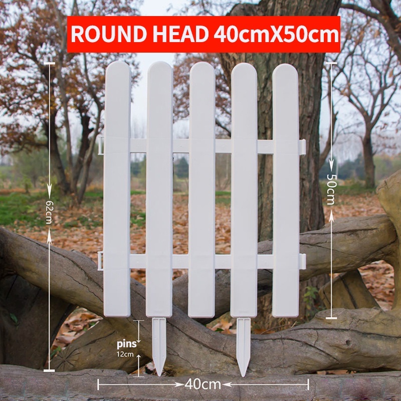 Jual Pagar kebun /Pagar Shabby Chic Type 2/ Pagar Plastik PVC Putih ...