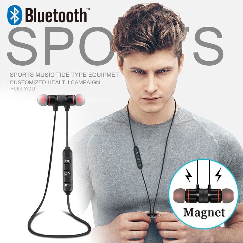 Jual HF HEADSET BLUETOOTH MAGNET SPORT | Shopee Indonesia