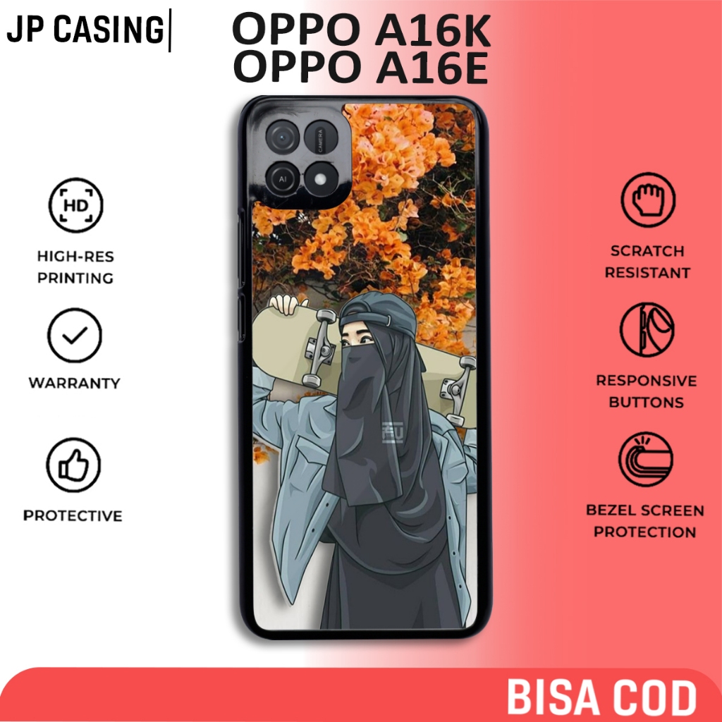 Jual case oppo a16k a16e terbaru motif aesthetic hijab 2 muslimah art ...